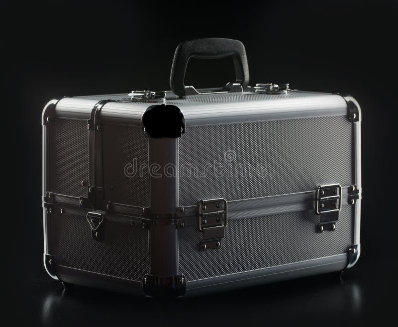Aluminum metal case box stock photo. Image of luggage - 66649496