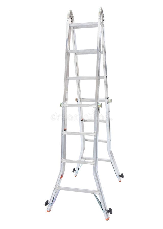 Aluminum metal step-ladder stock image. Image of ideas - 59550835