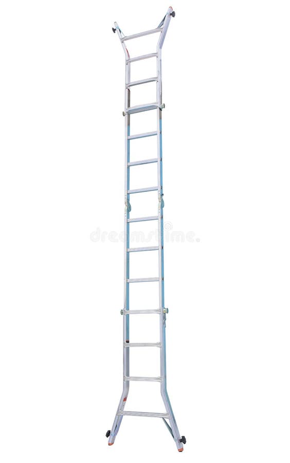 Aluminum metal step-ladder stock image. Image of moving - 59550855