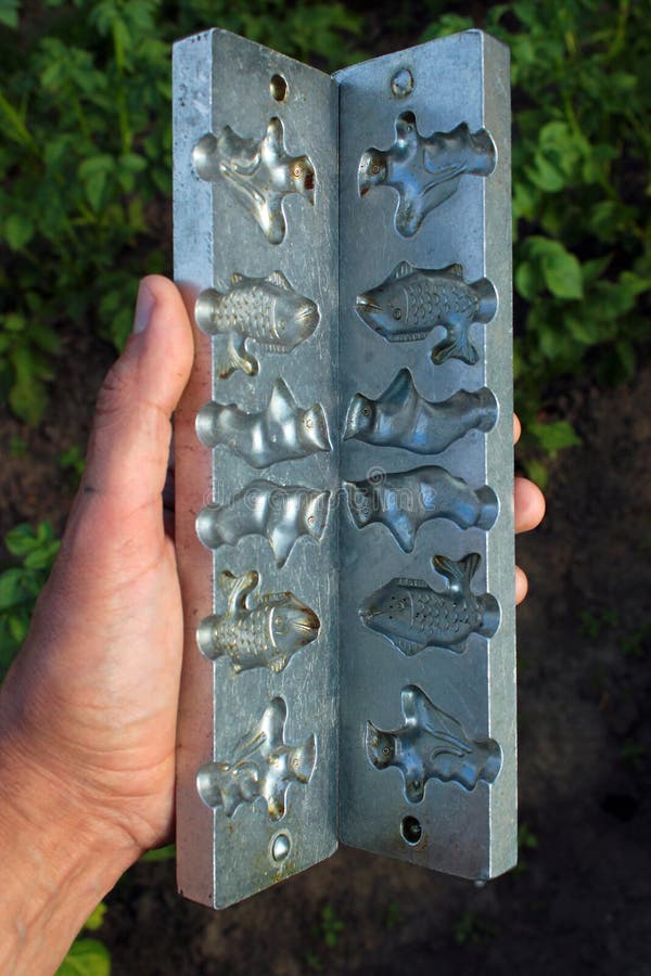Aluminum Molds for Making Chocolate Sweets Stock Photo - Image of ...