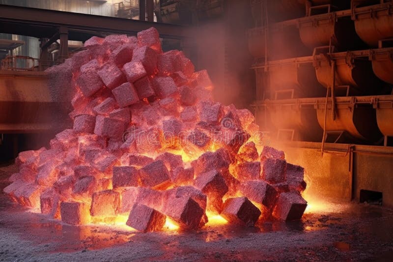 Aluminum Oxide, the Raw Material for Smelting Stock Illustration ...