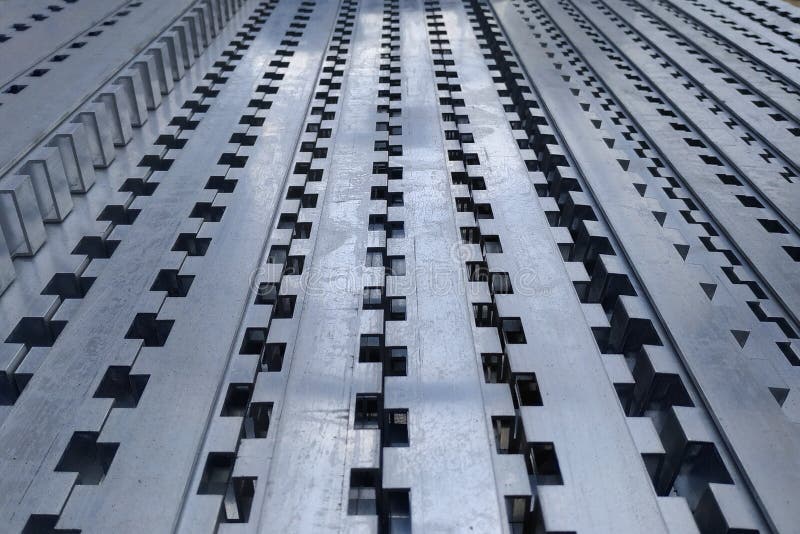 The Aluminum Profile with Rectangular Teeth Along the Entire Length is ...