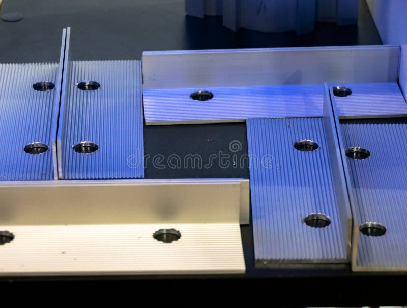 Aluminum Profile of Various Shapes for Fastenings Stock Image - Image ...