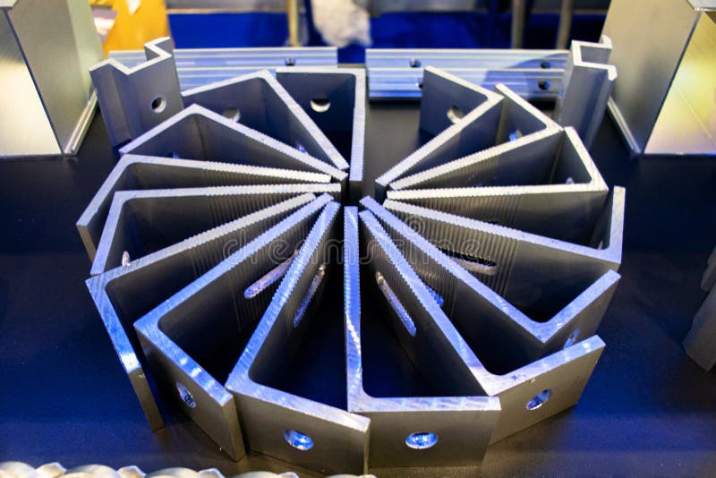 Aluminum Profile of Various Shapes for Fastenings Stock Image - Image ...