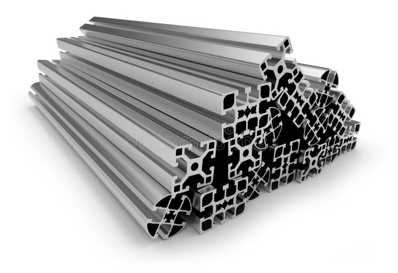 Aluminum profile stock illustration. Illustration of industrial - 31861434