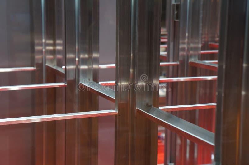 Working of Metal Frames Structure before Installing Room Interior ...