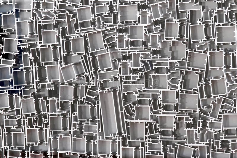 Stack of Aluminum Structural Profiles Stock Photo - Image of ferrous ...