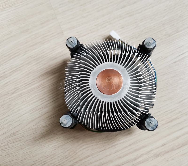 Aluminum Radiator for Processor Stock Photo - Image of digital, device ...