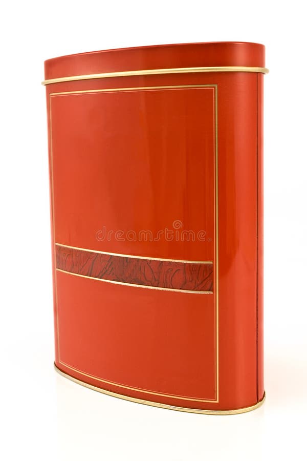 Aluminum red box with lid stock image. Image of compartment - 22458031