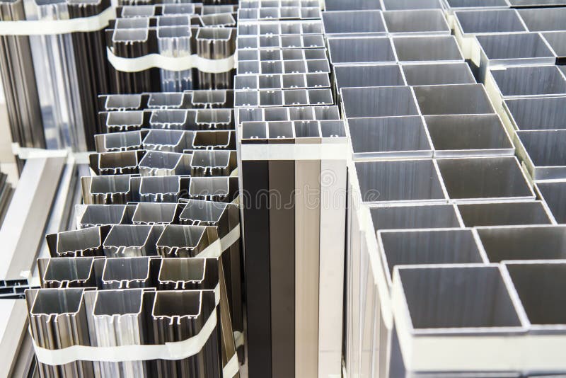Aluminum Shapes stock photo. Image of pipelines, shiny - 47411754