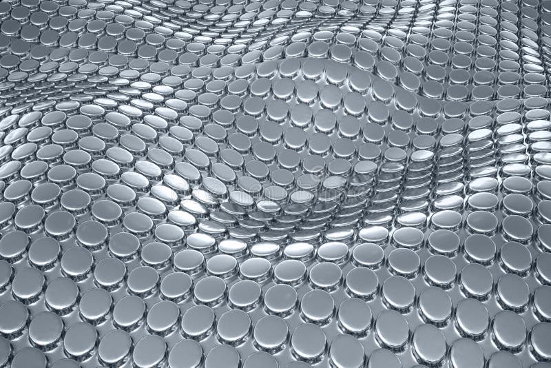 Rendering Silver Metallic Grid Background Stock Image - Image of black ...