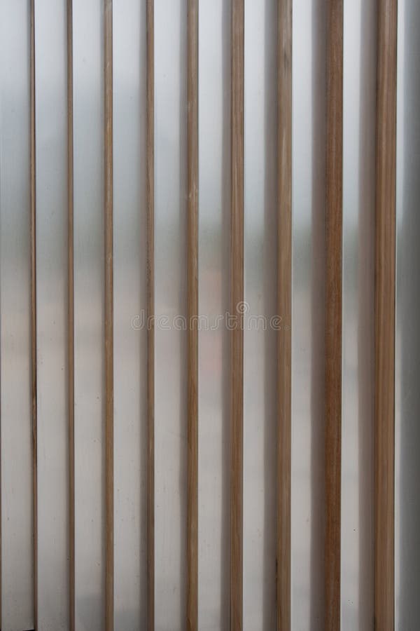 Aluminum Slats with Wood Corners Stock Image - Image of slats, parallel ...