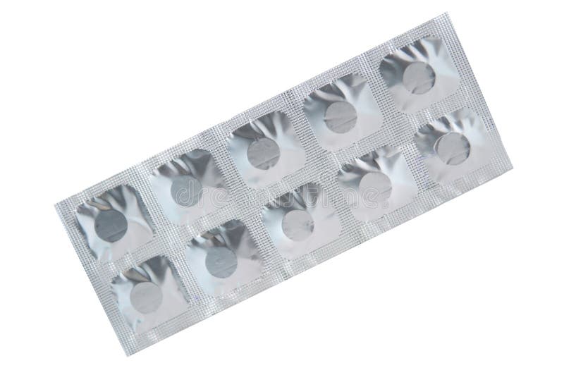 Tablet in Aluminum Strip Pack Stock Image - Image of foil, packaging ...