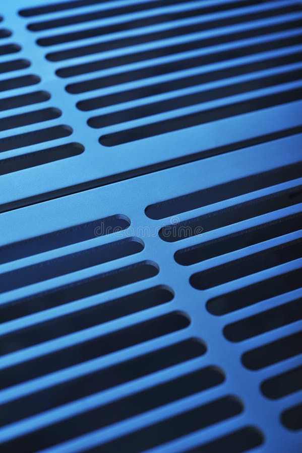 Aluminum Ventilation Air Pipes In Building. Stock Image - Image of ...