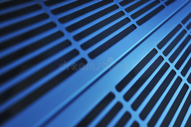 Aluminum Ventilation Air Pipes In Building. Stock Image - Image of ...