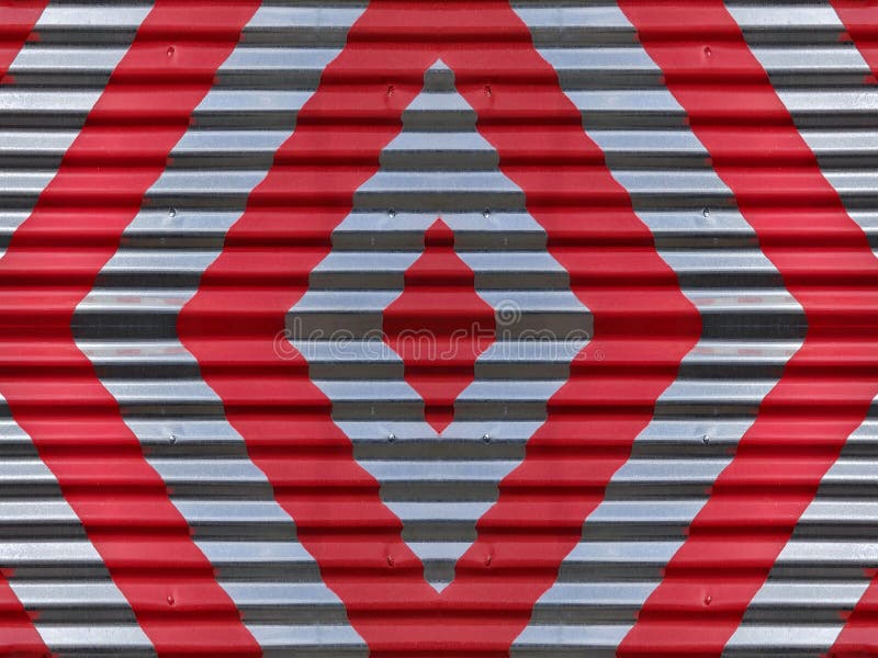 Aluminum Wavy Wall Panel with Centered Lines Diamond Pattern Stock ...