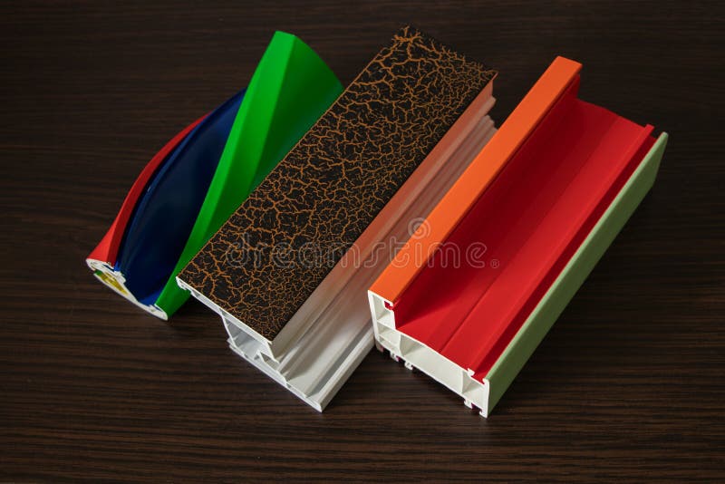 Aluminum Window Frame on the Sample, Sectional Window, Painted Window ...