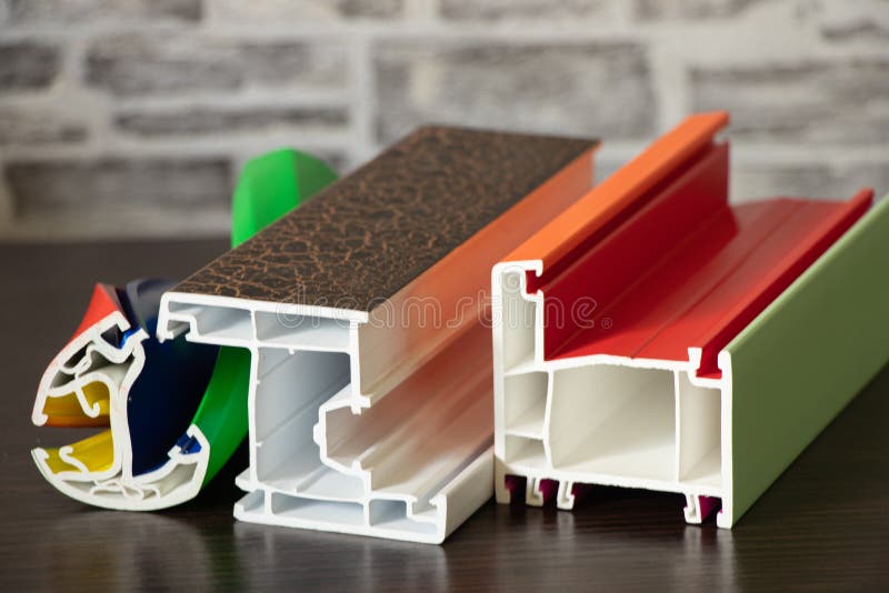 Aluminum Window Frame on the Sample, Sectional Window, Painted Window ...