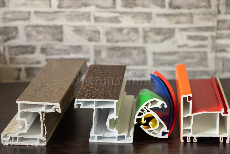 Aluminum Window Frame on the Sample, Sectional Window, Painted Window ...