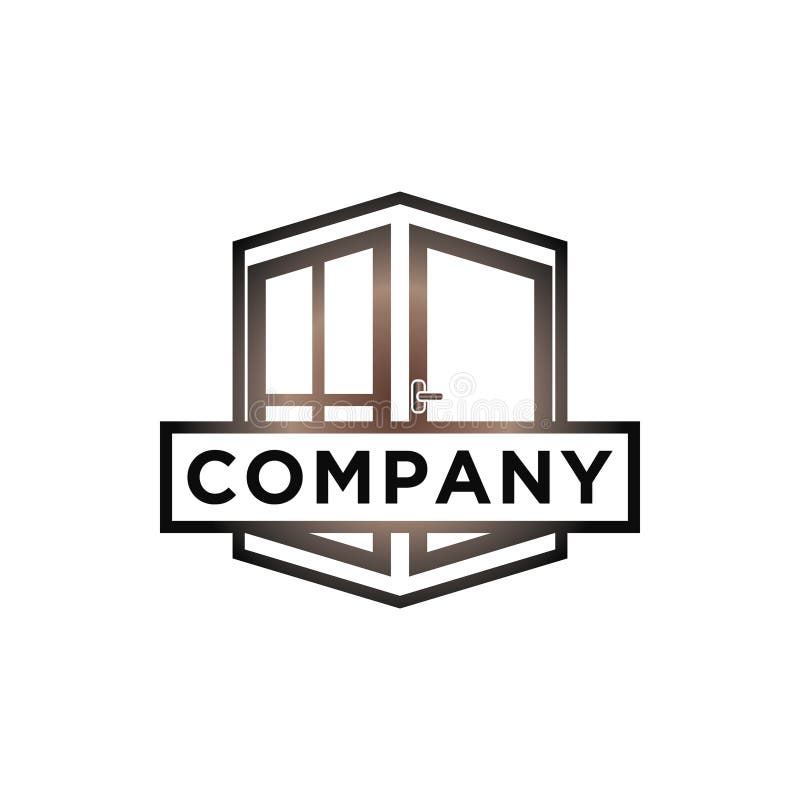 Aluminum Windows and Doors Logo Stock Vector - Illustration of home ...