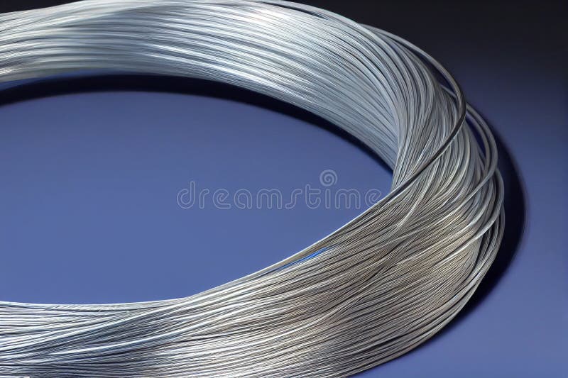 Aluminum Wire Coil Illustration Generative AI Stock Illustration ...