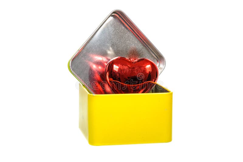 Aluminum Yellow Box Red Heart Stock Photos - Free & Royalty-Free Stock ...