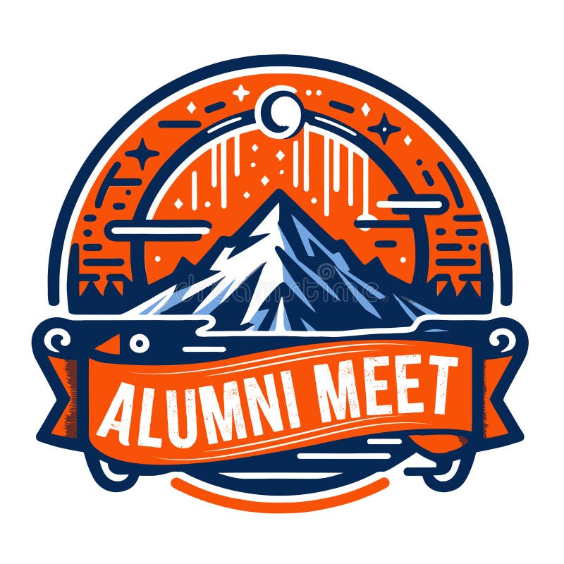 Alumni meet logo design stock vector. Illustration of circle - 28269619