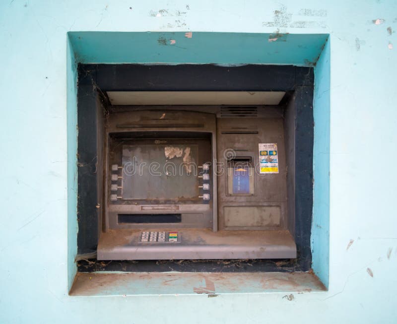 Abandoned ATM machine stock photo. Image of grunge, business - 6197154