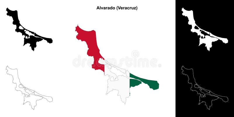 Alvarado Outline Map Stock Illustrations – 4 Alvarado Outline Map Stock ...