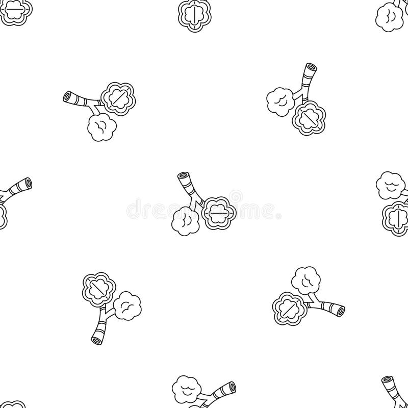 Alveolus Disease Icon, Flat Style Stock Vector - Illustration of lungs ...