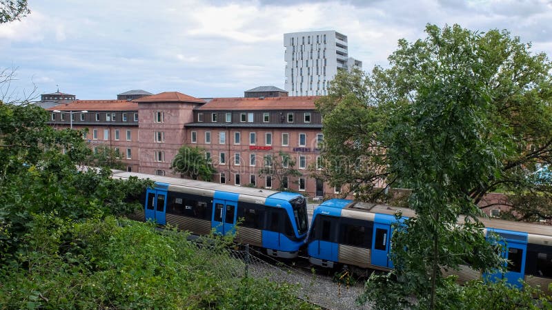 Alvik Metro Station in Stockholm. Editorial Photo - Image of ...