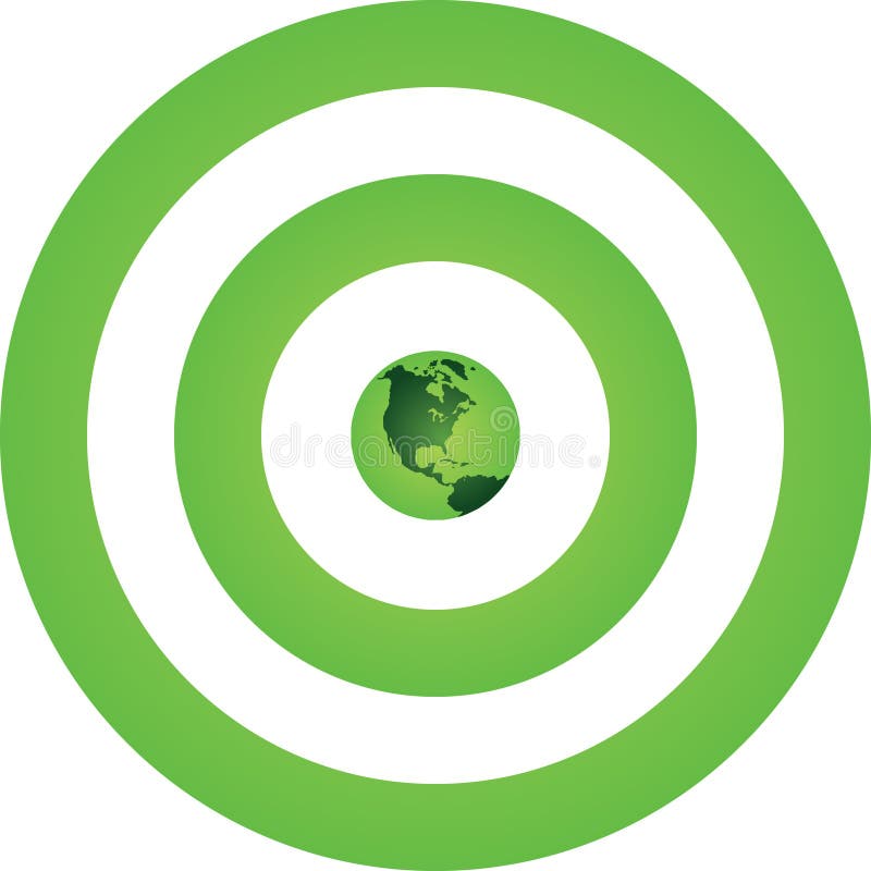 Terra Verde Alvo Verde ilustração stock. Ilustração de alternativa ...