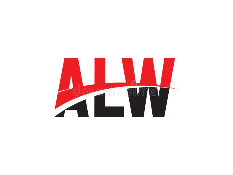 ALW Letter Initial Logo Design Vector Illustration Stock Vector ...