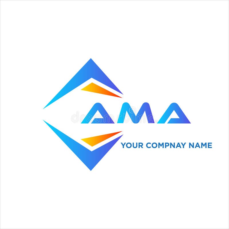 AMA Abstract Technology Logo Design on White Background. AMA Creative ...