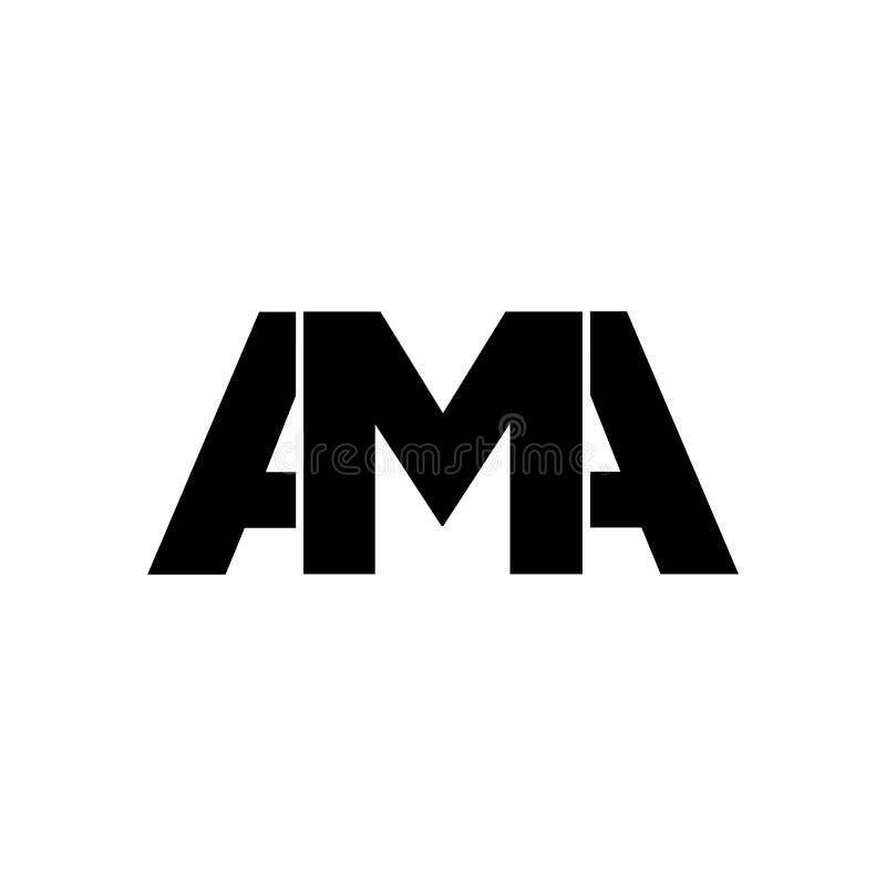 `AMA` COMPANY Initial Letters Monogram. AMA Typography Logo Stock ...