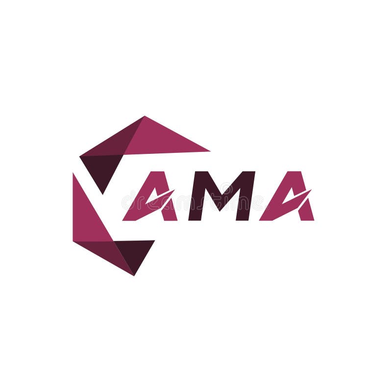 AMA Creative Minimalist Letter Logo. AMA Unique Vector Initials ...