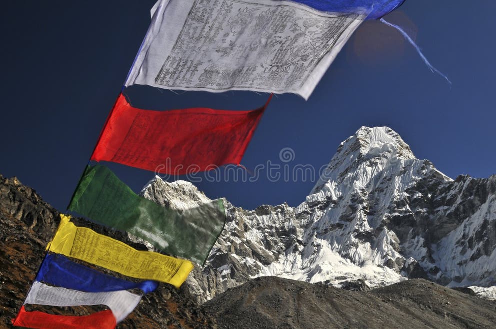 Ama Dablam stock photo. Image of buddhist, cold, dablam - 13344014