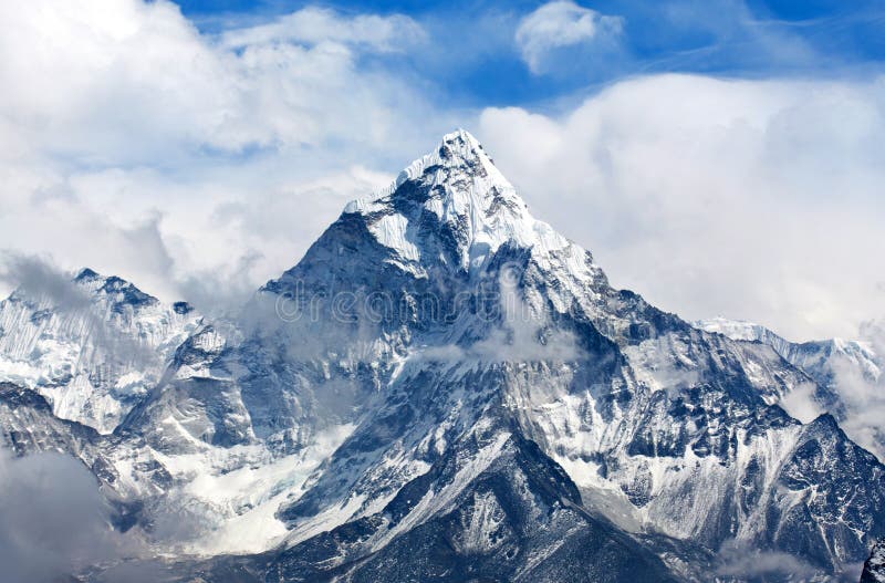 Ama Dablam Mount Nel Nepal Himalaya Fotografia Stock - Immagine di ...