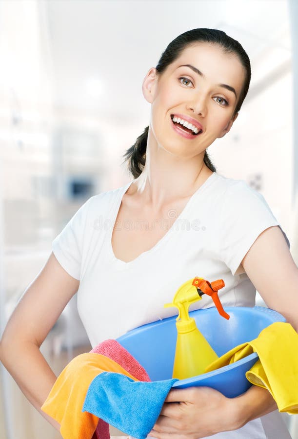 Ama de casa foto de archivo. Imagen de criada, rutina - 44211626