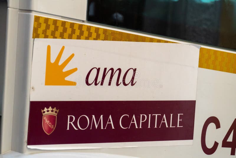 AMA Roma Capitale-Symbol redaktionelles stockfotografie. Bild von ...
