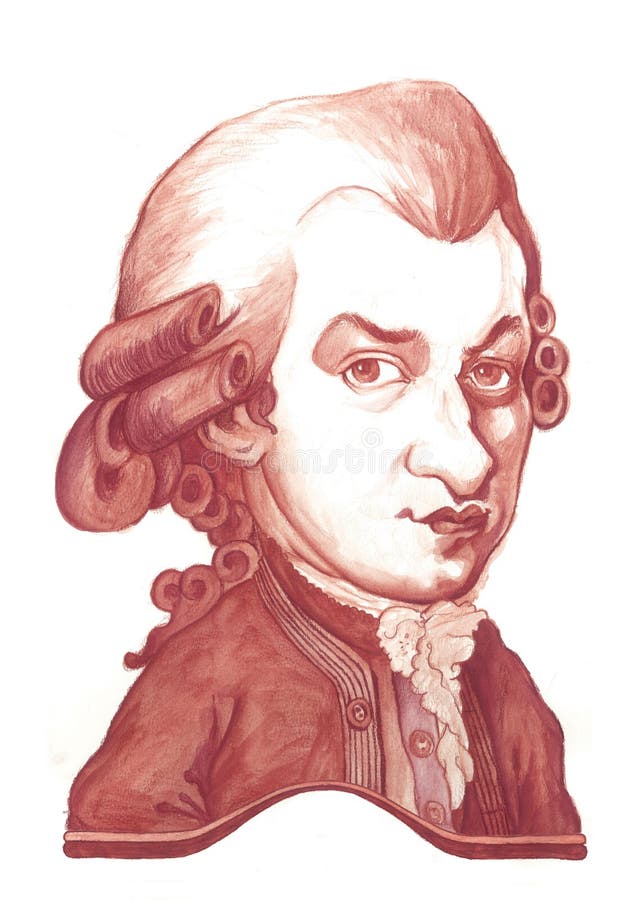 Wolfgang Amadeus Mozart/eps Editorial Stock Image - Illustration of ...