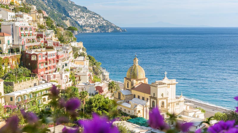 Amalfi Coast in Wonderful Light and Colours Stock Image - Image of ...