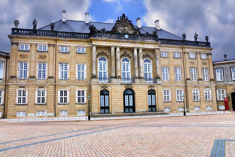 The Yellow Palace, Copenhagen Stock Image - Image of house, historic ...
