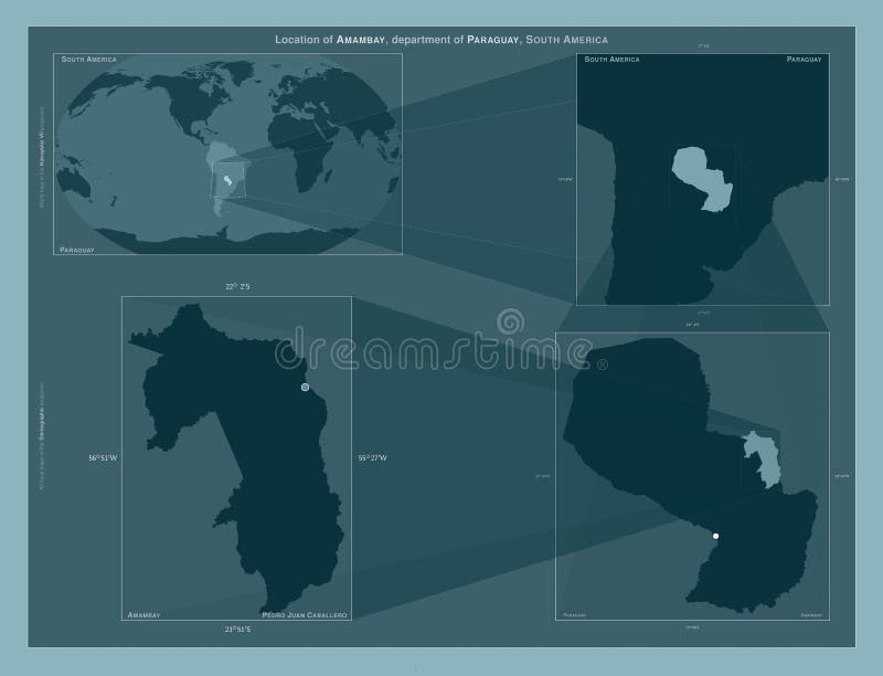 Amambay, Paraguay. Described Location Diagram Stock Illustration ... Amambay, Paraguay. Described Location Diagram Stock Illustration ...