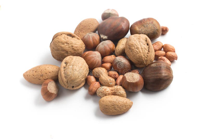 Amandes, Noisettes, Noix, Arachides Photo stock - Image of brun, criqué ...