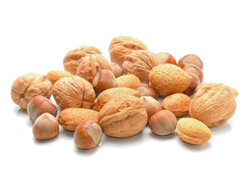 Noix, noisettes et amandes image stock. Image du personne - 22995331
