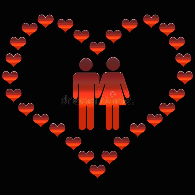 Amanti illustrazione di stock. Illustrazione di generato - 8216192