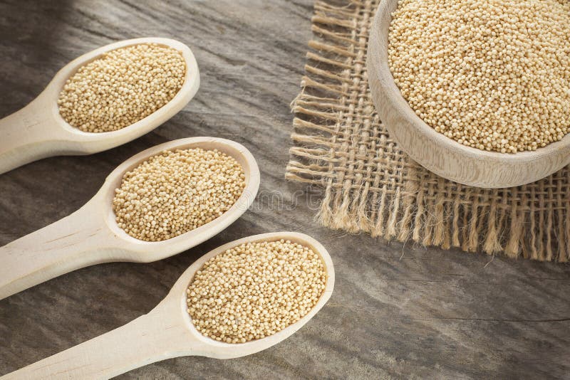 Amaranth Powder and Seeds - Amaranthus Stock Image - Image of cuisine ...