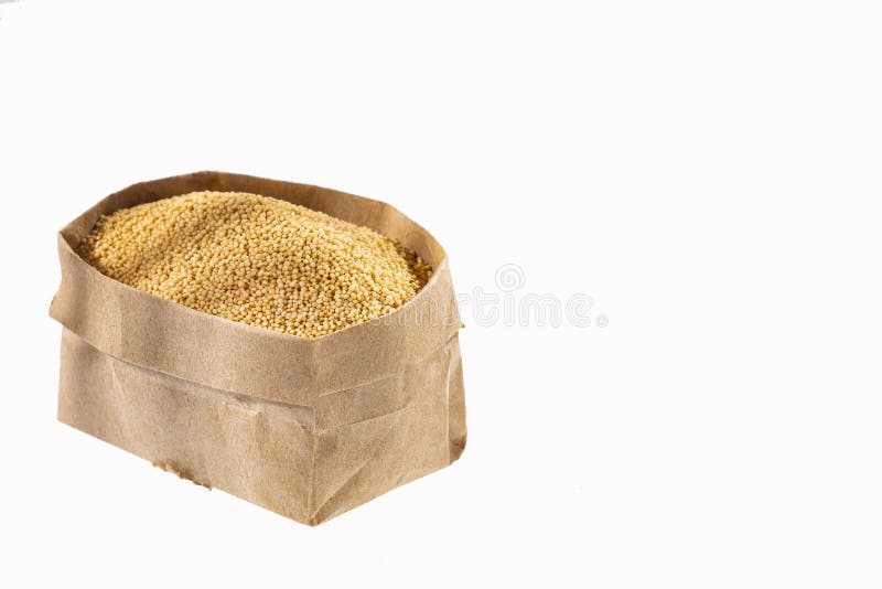 Amaranth Grain in the Paper Bag - Amaranthus Stock Image - Image of ...