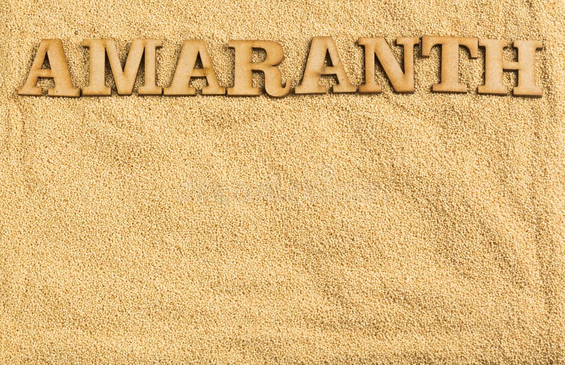 Amaranth Seeds Amaranthus Space for Text Stock Image - Image of grain ...